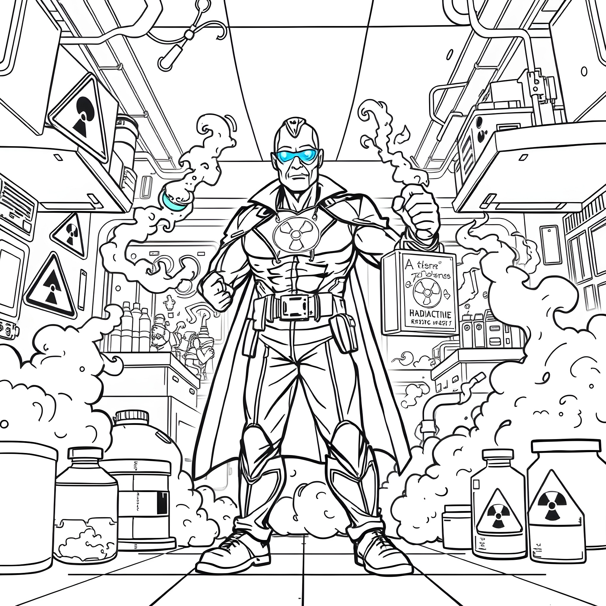 Best Radioactive Man Coloring Pages (Free Printable PDF)