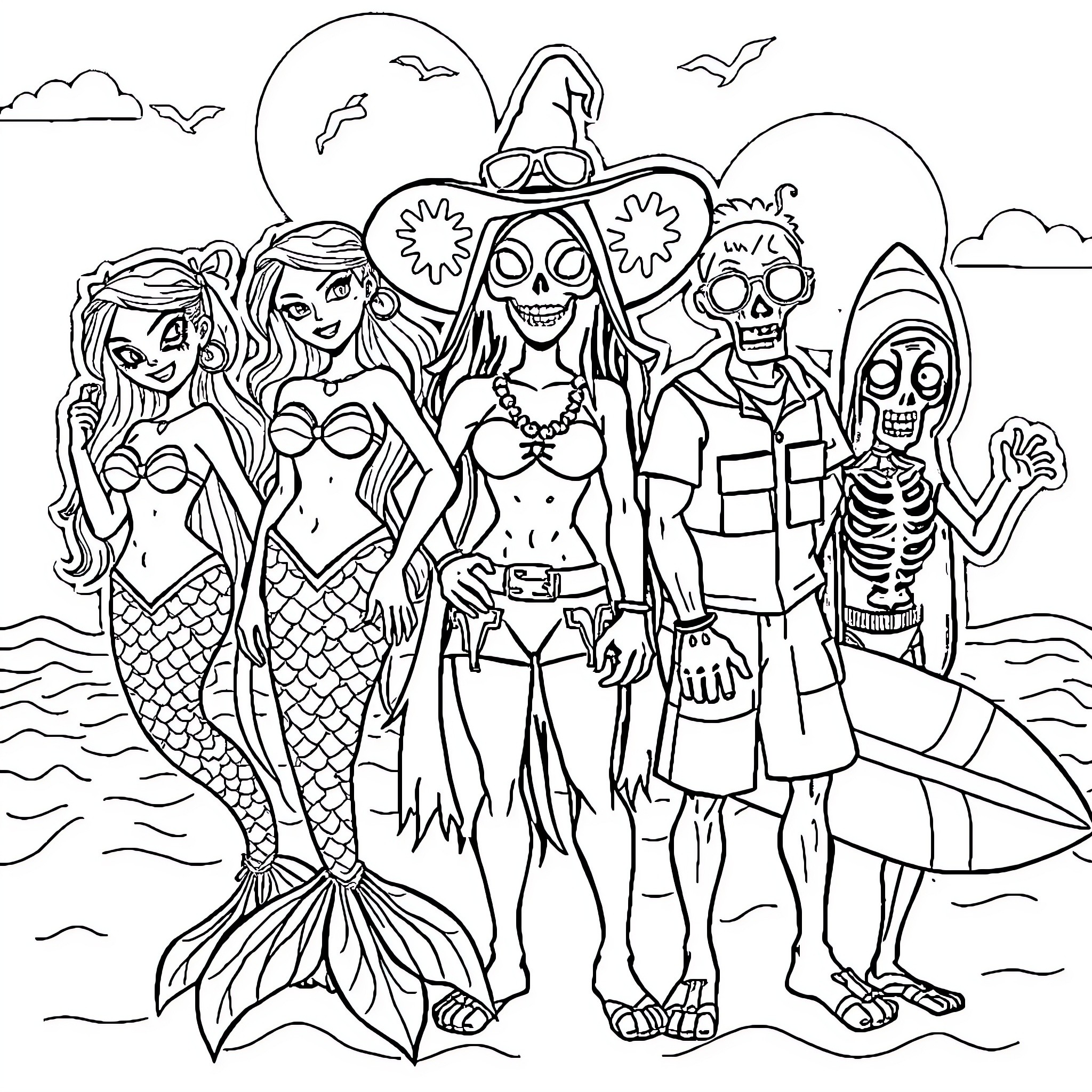Best Halloween Costume Coloring Pages (Free Printable PDF)