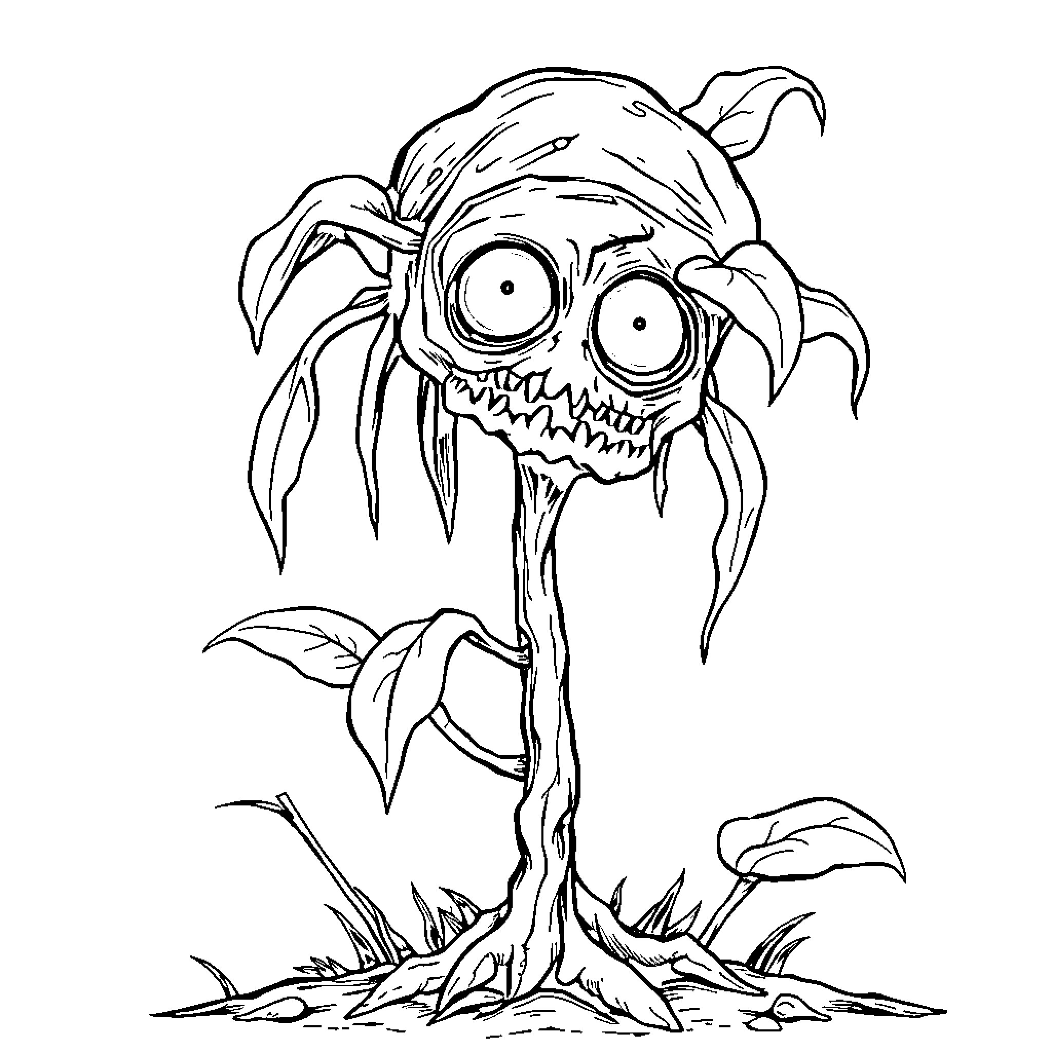 Best Plant Zombie Coloring Pages (Free Printable PDF)