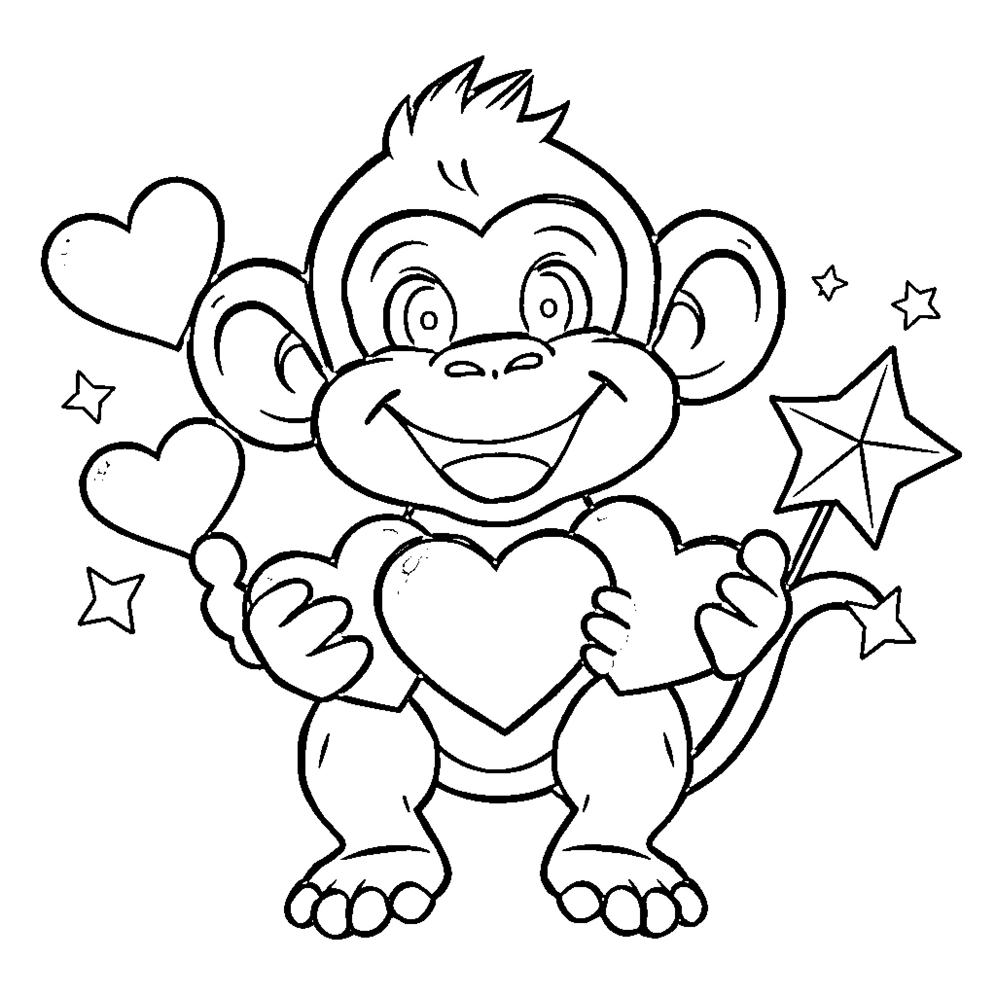 Best Monkey Coloring Pages (Free Printable PDF)