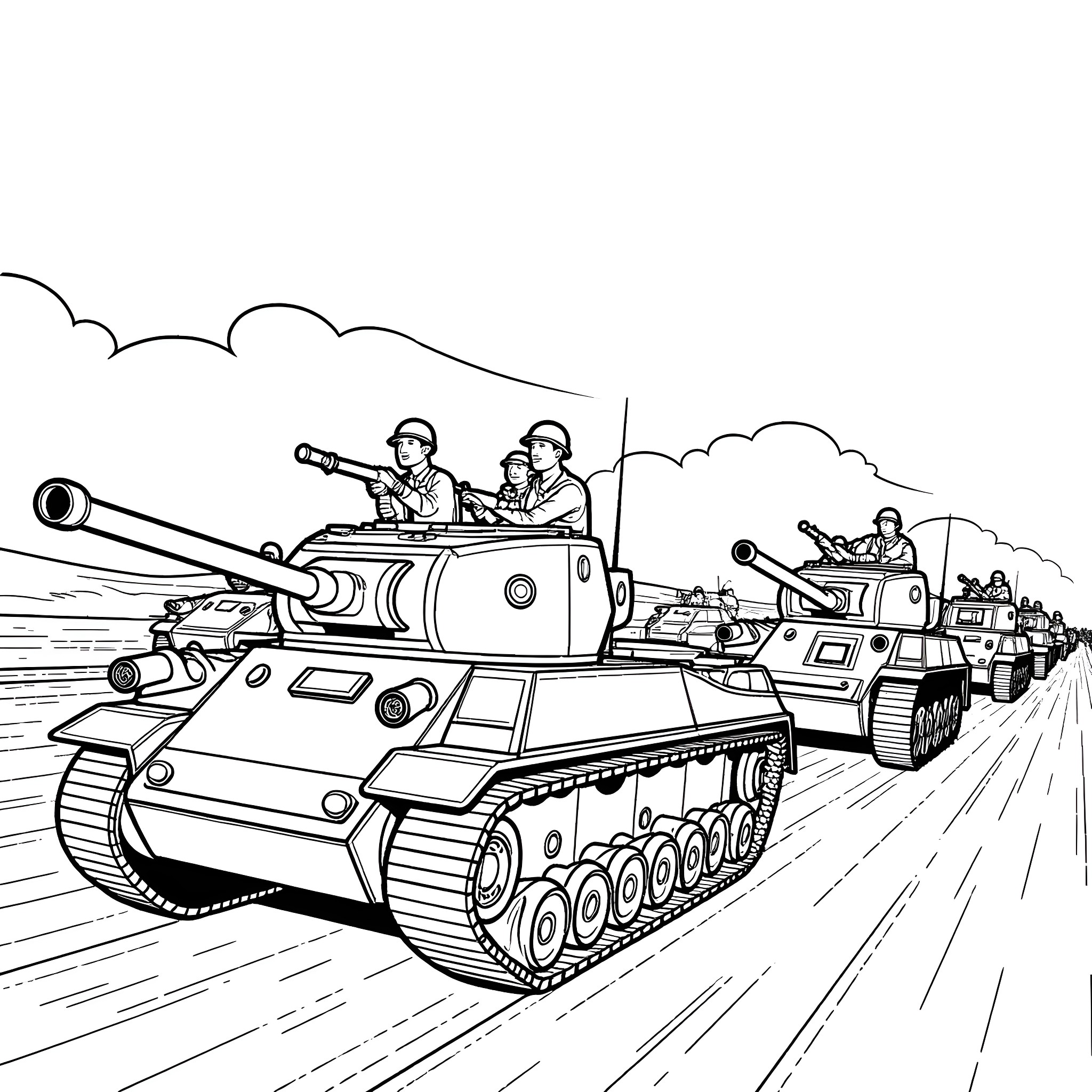 Best Tank Coloring Pages (Free Printable PDF)