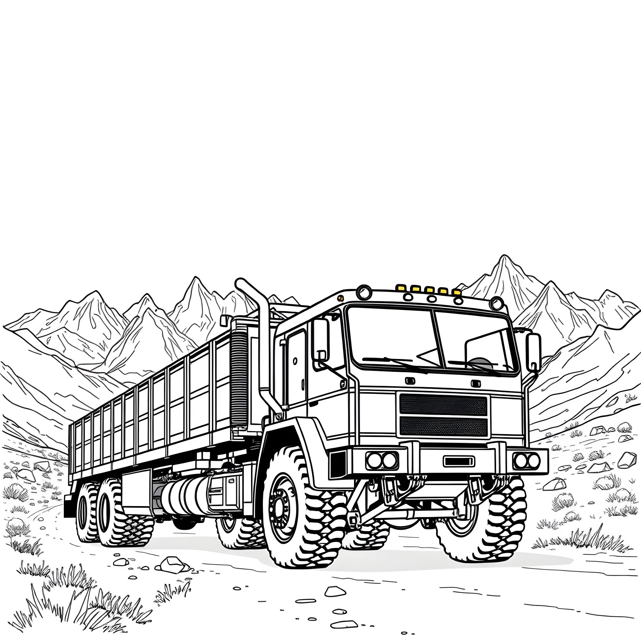 15 Best Hauling Coloring Pages (Free Printable PDFs)