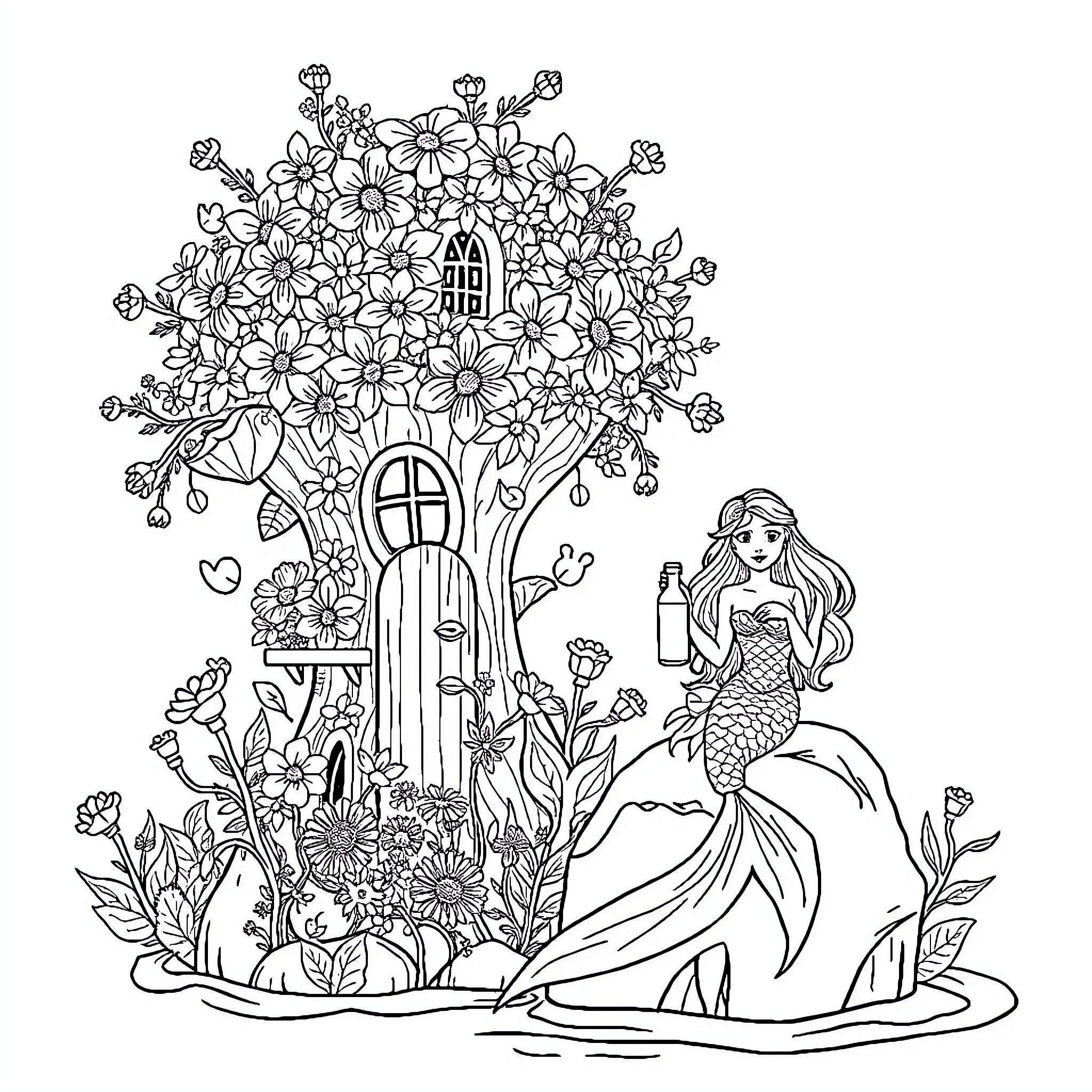 Best Treehouse Coloring Pages (Free Printable PDF)