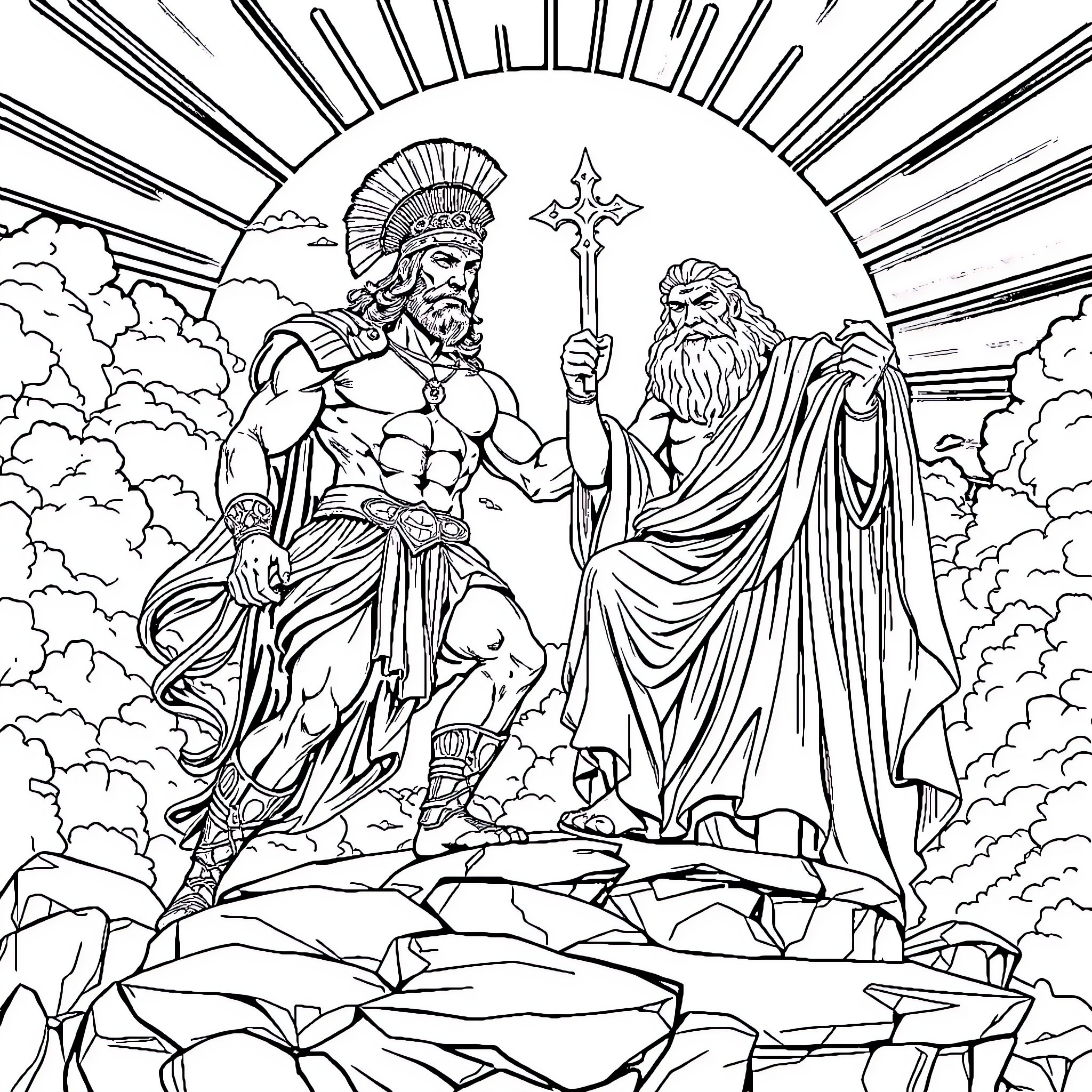 Best Kratos Coloring Pages (Free Printable PDF)