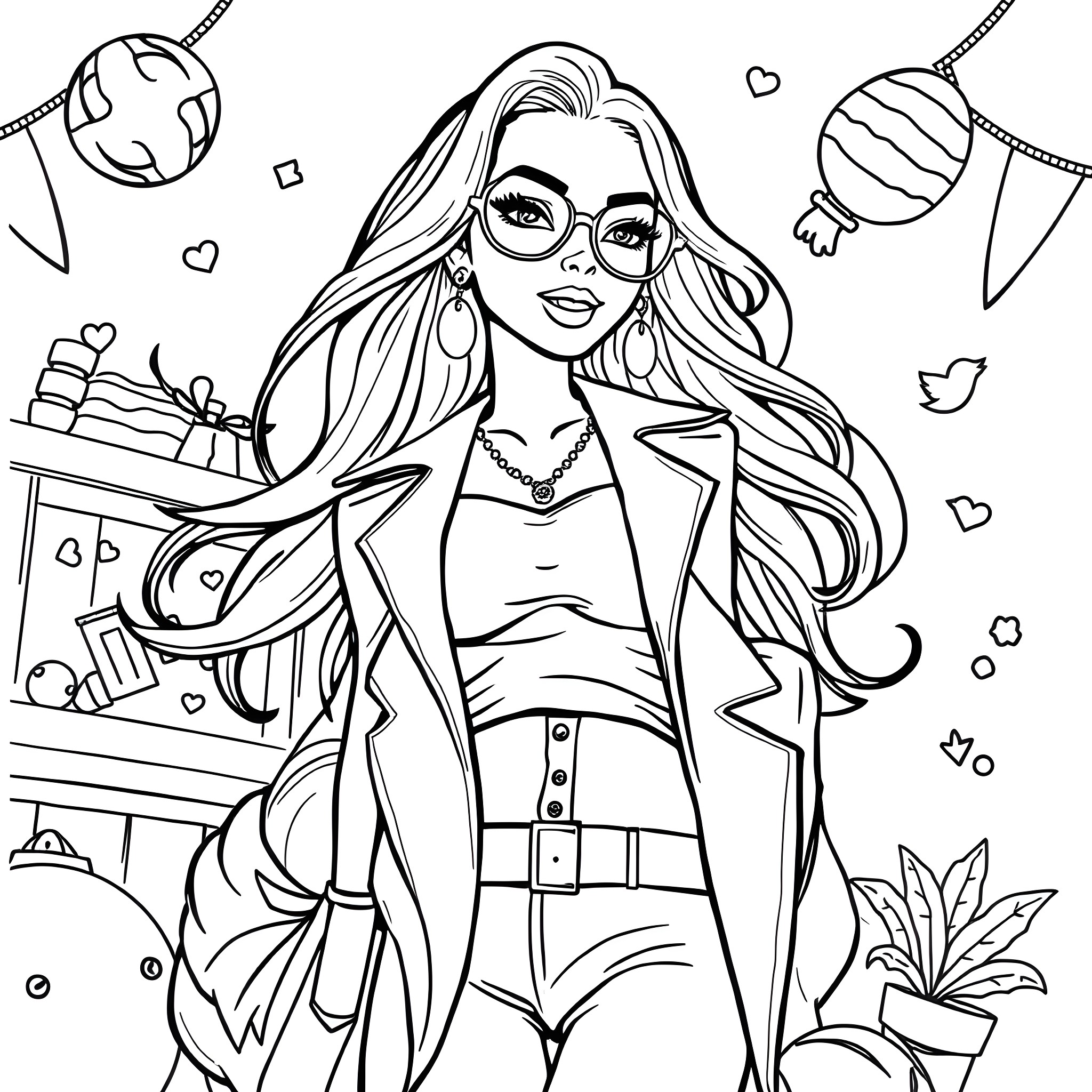 Best Lady Coloring Pages (Free Printable PDF)