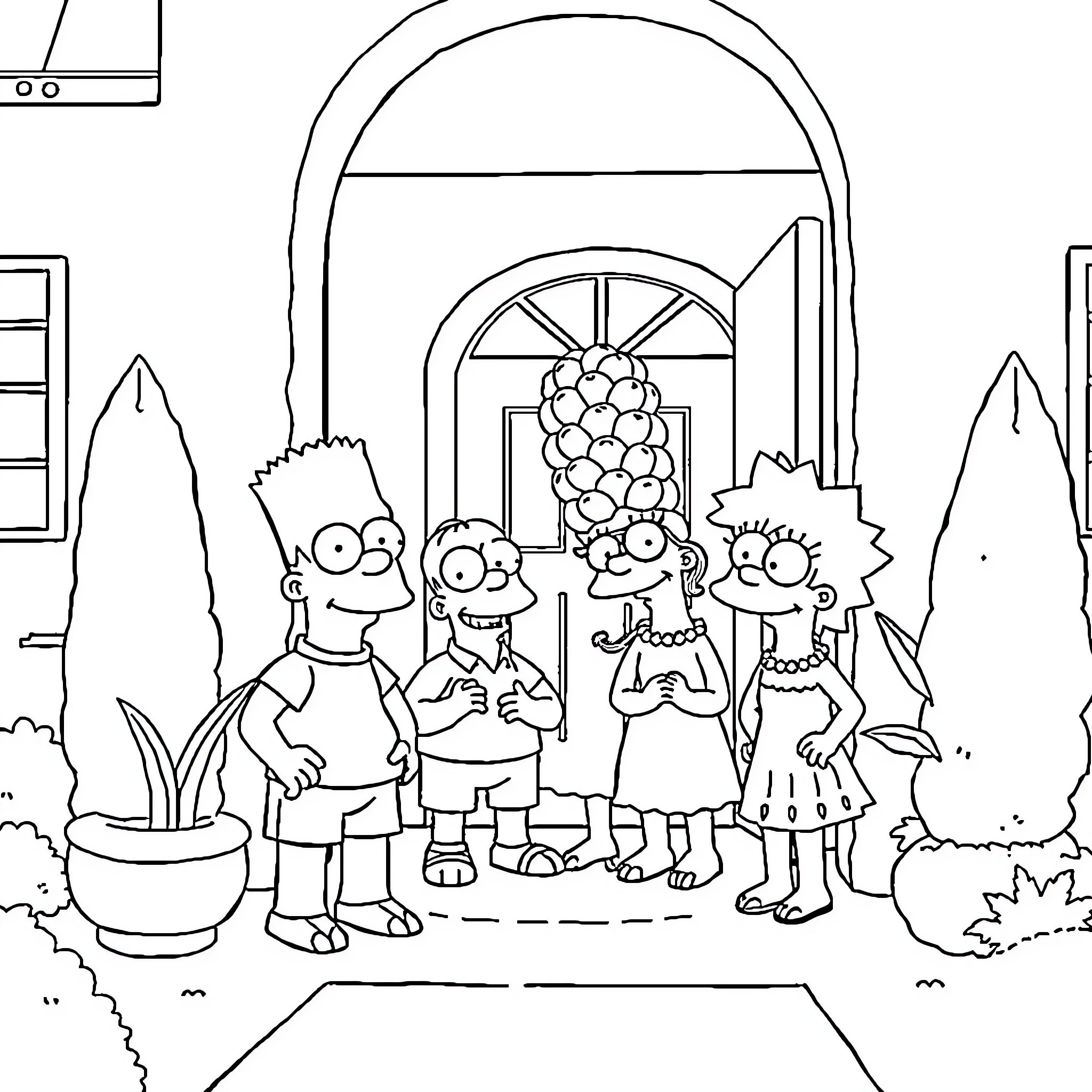 Best Simpson Coloring Pages (Free Printable PDF)