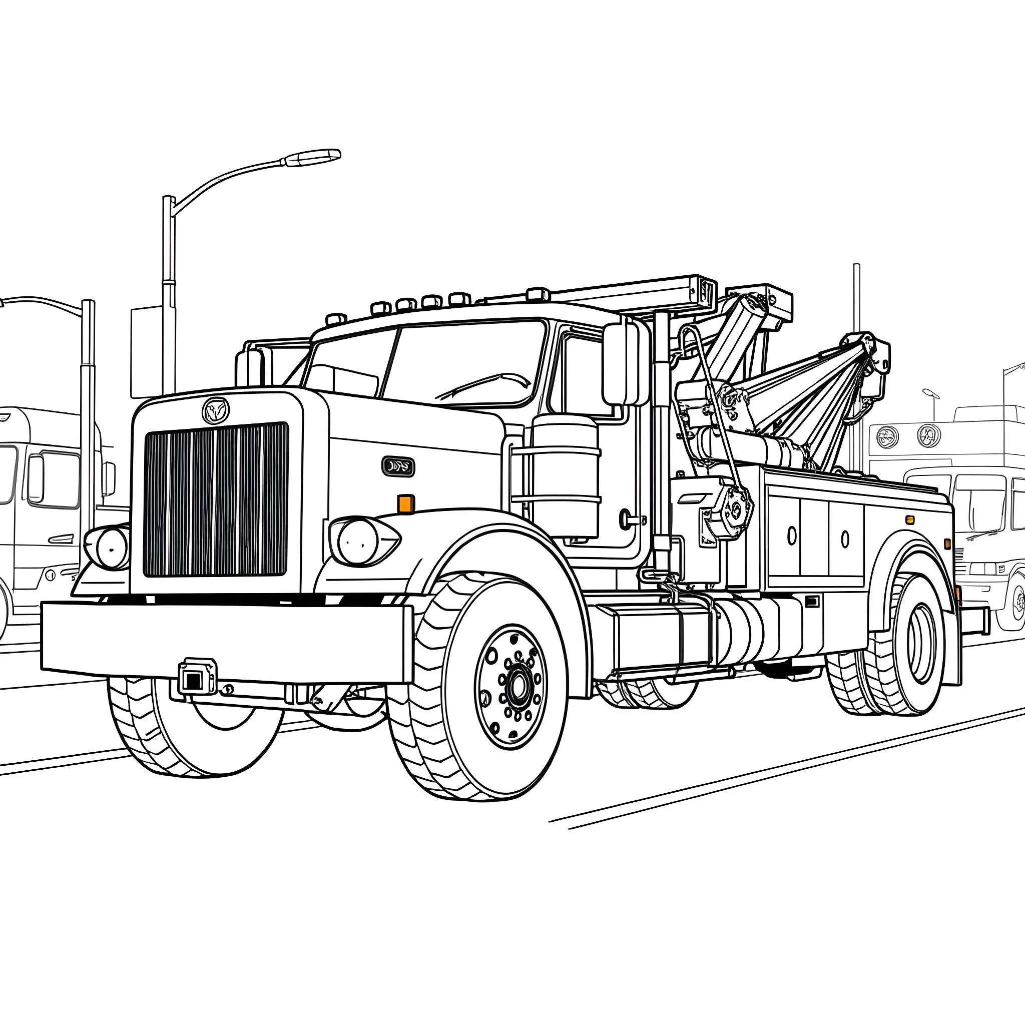 Best Rollback Wrecker Coloring Pages (Free Printable PDF)