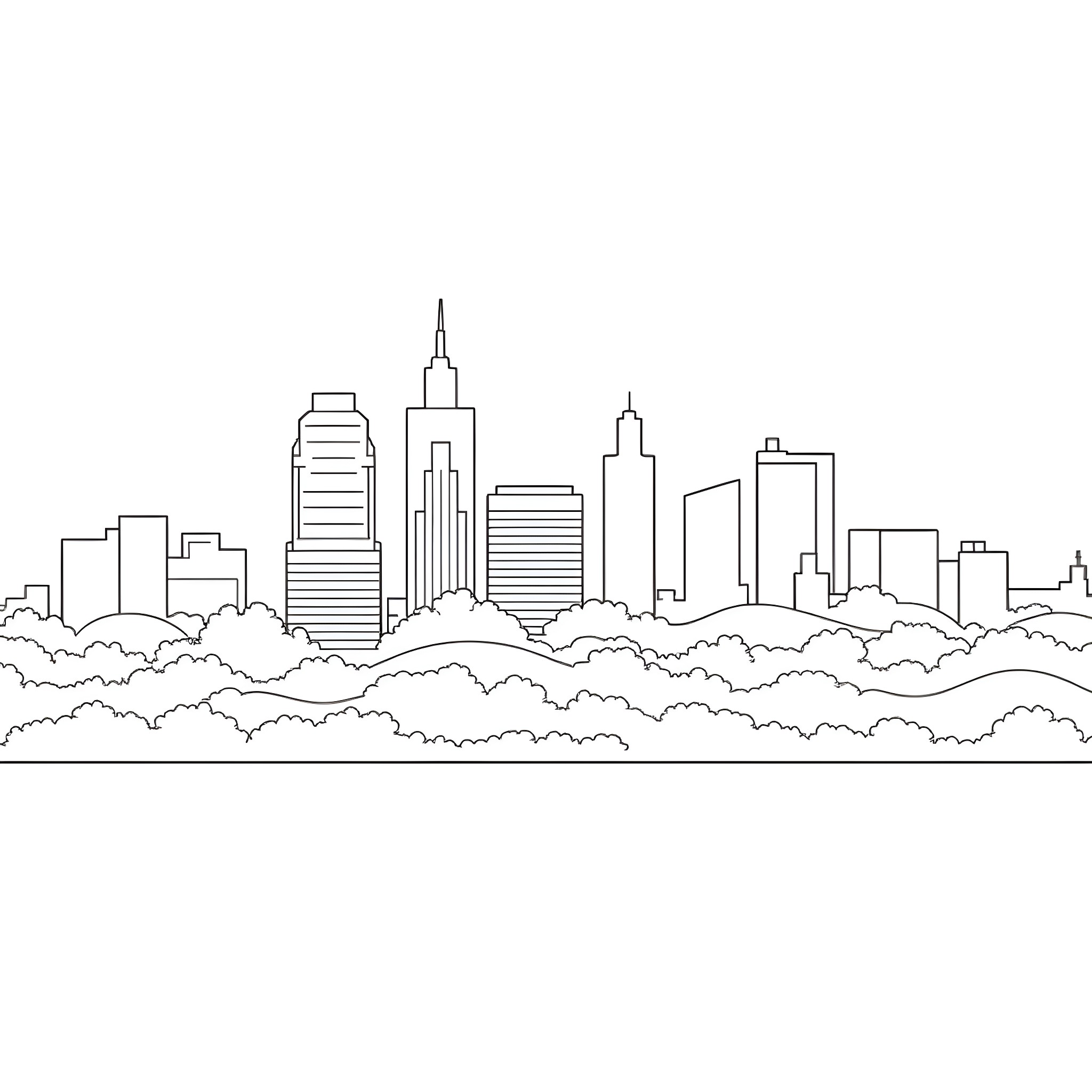 Best Skyline Coloring Pages (Free Printable PDF)