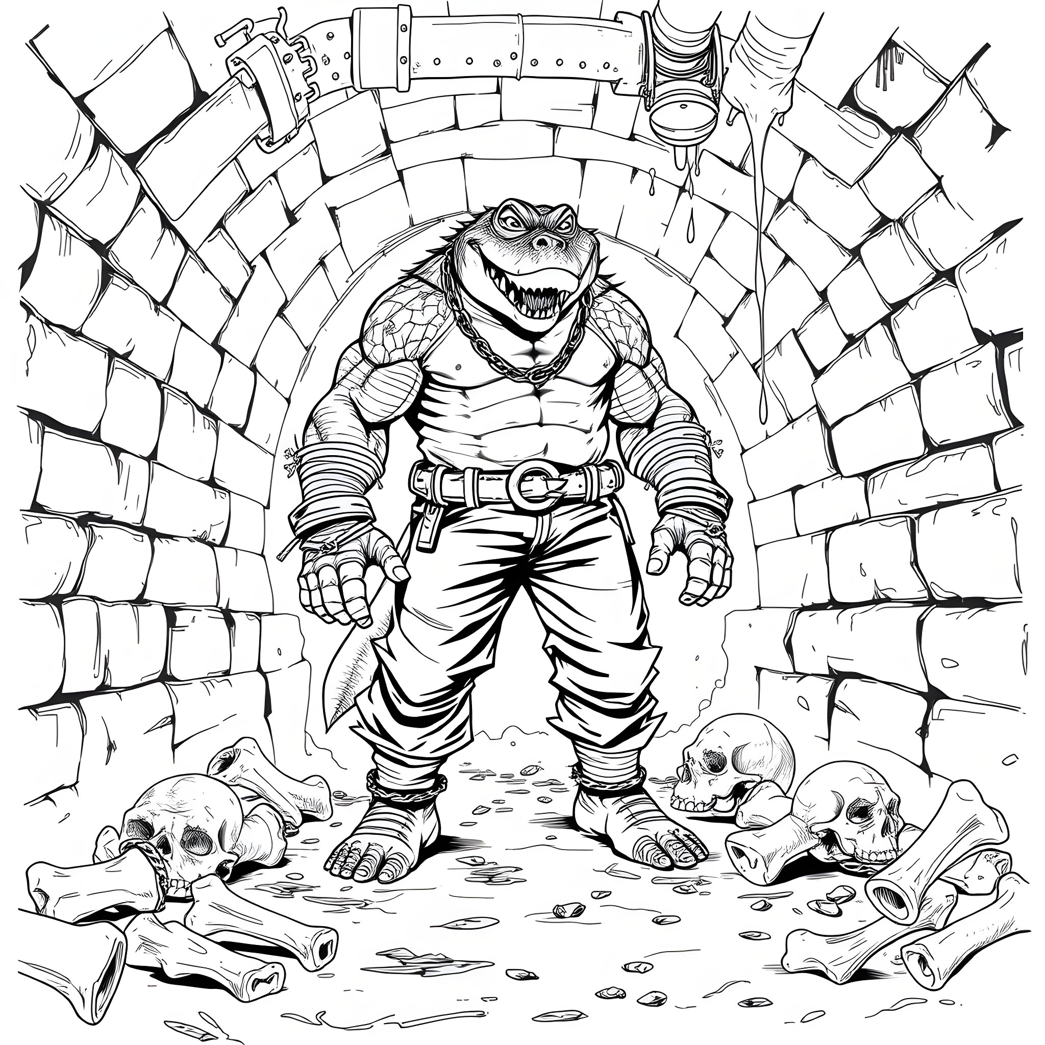 47 Best Killer Croc Coloring Pages (Free Printable PDFs)