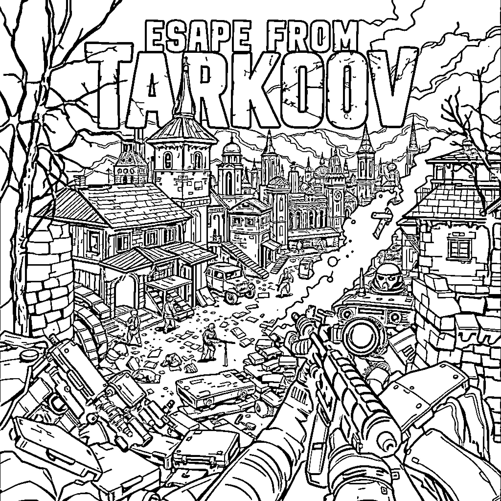 Best Escape From Tarkov Coloring Pages (Free Printable PDF)