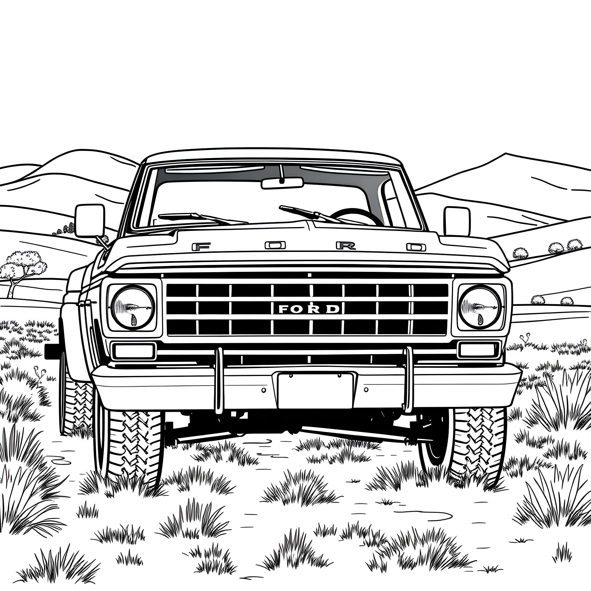 Best Ford F100 Coloring Pages (Free Printable PDF)